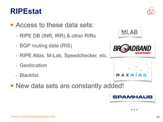RIPE NCC Measurement Data and Tools | PPT