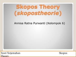 Skopostheorie | PPTX