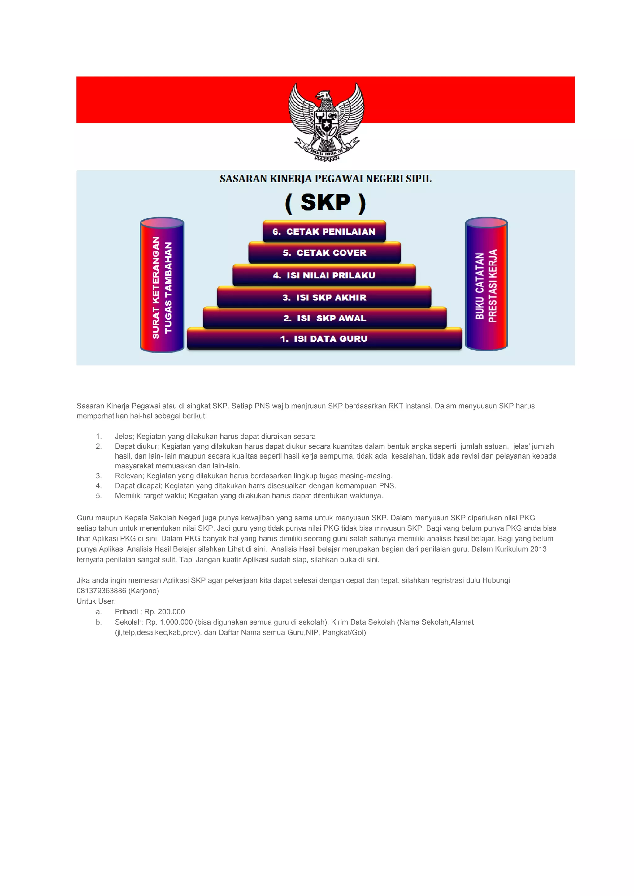 SKP Guru dan Kepala Sekolah | PDF