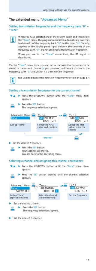 Sennheiser SKP 100 G3 plug on transmitter | PDF