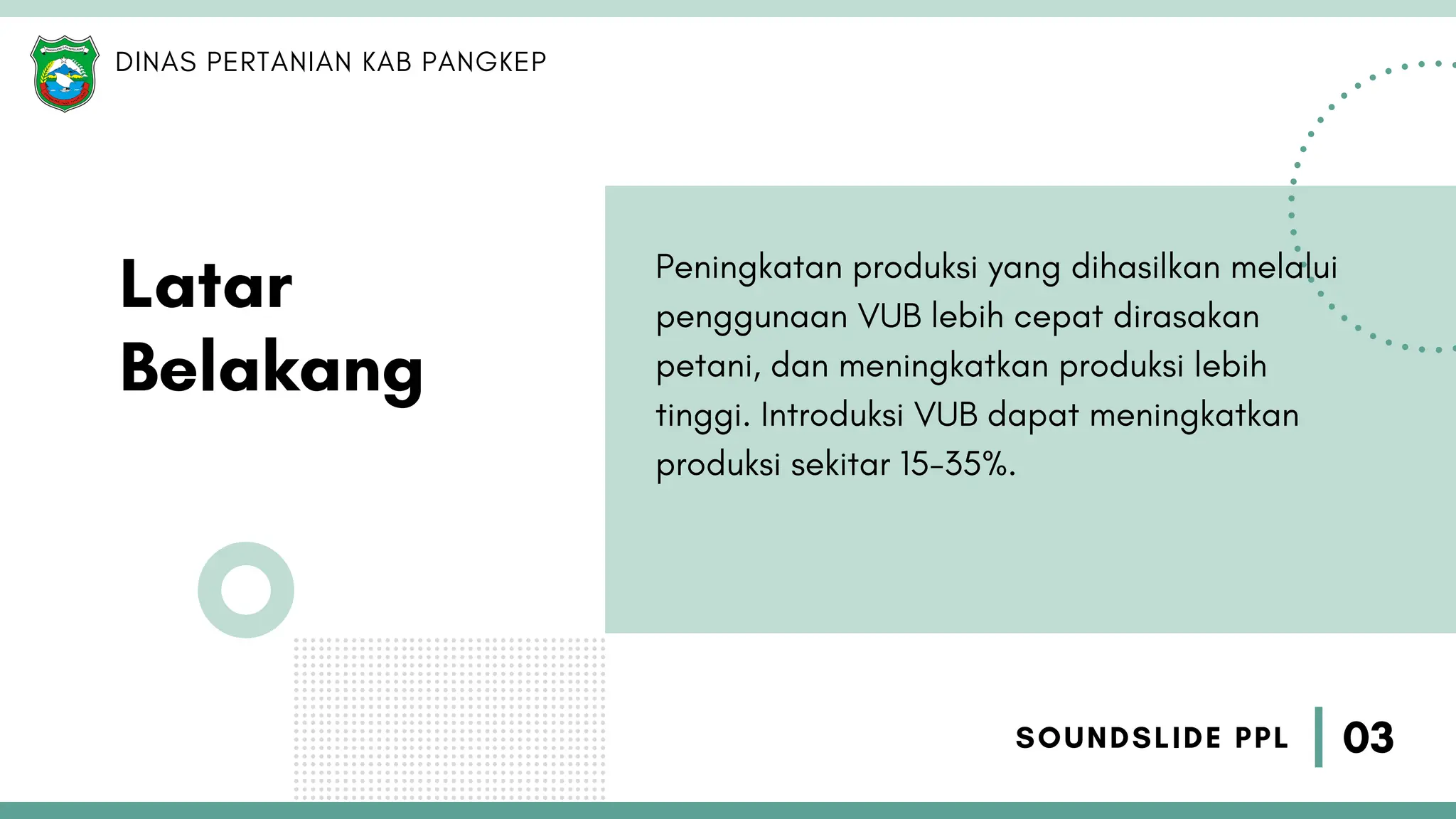 Soundslide penggunaan varietas unggul padi | PDF