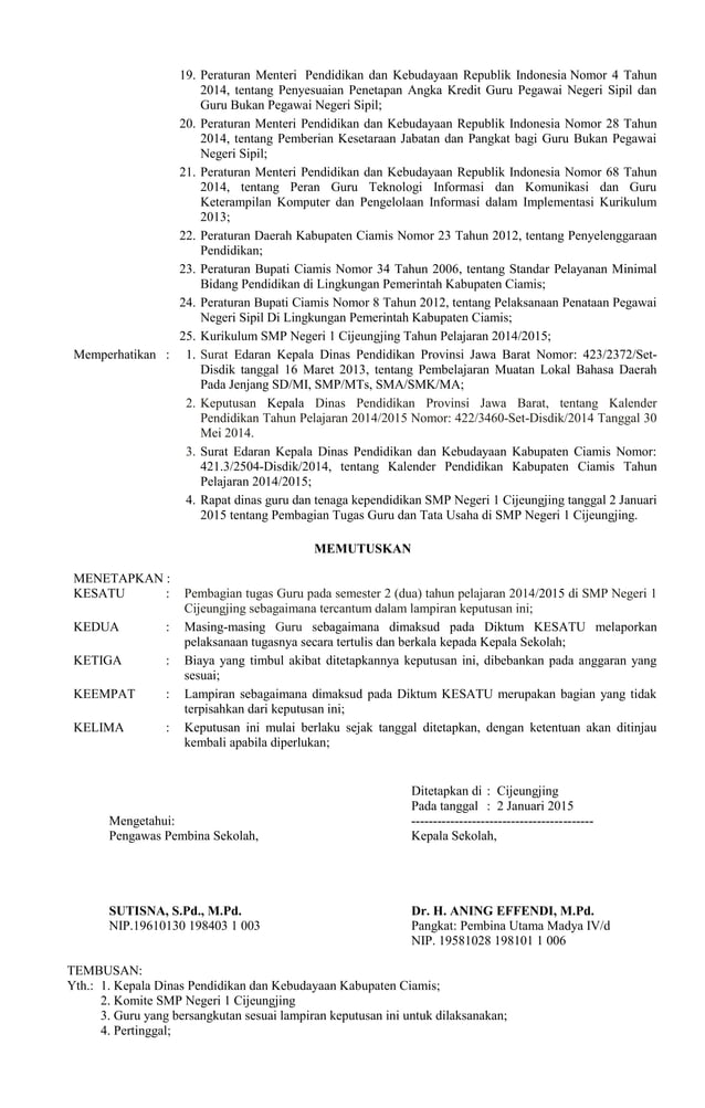 Sk pbm dan tugas tambahan | DOCX