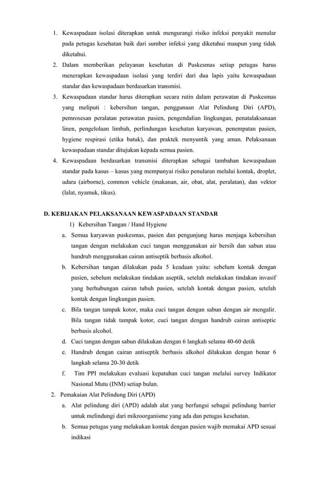 sk pelaksanaan ppi di puskesmas kenali besar | DOCX