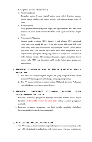 sk pelaksanaan ppi di puskesmas kenali besar | DOCX