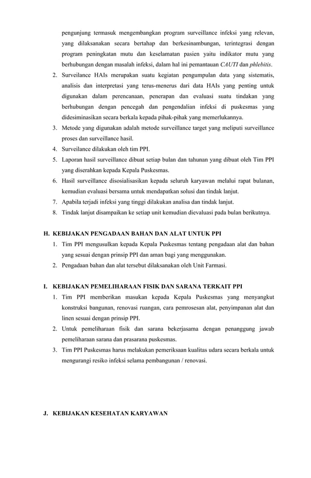 sk pelaksanaan ppi di puskesmas kenali besar | DOCX