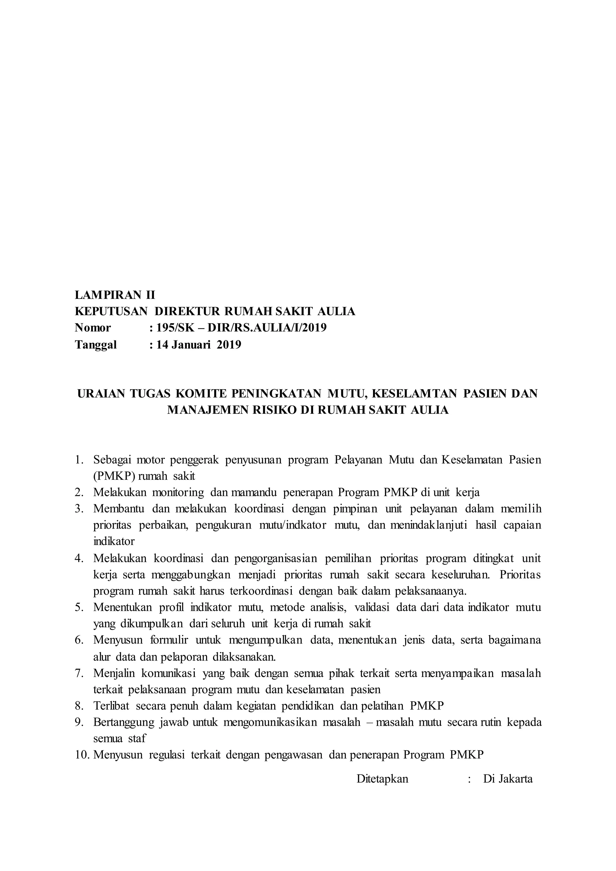 Sk penanggung jawab data pmkp | DOCX