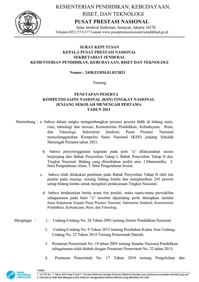 KSN-SMP-Matematika-2021 | PDF