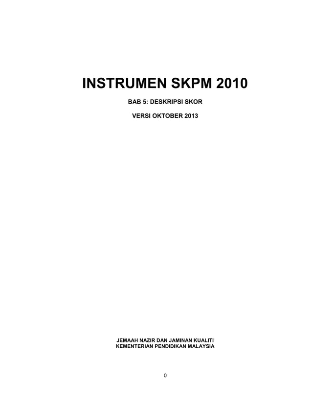 Skpm 2010 versi oktober 2013 | PDF