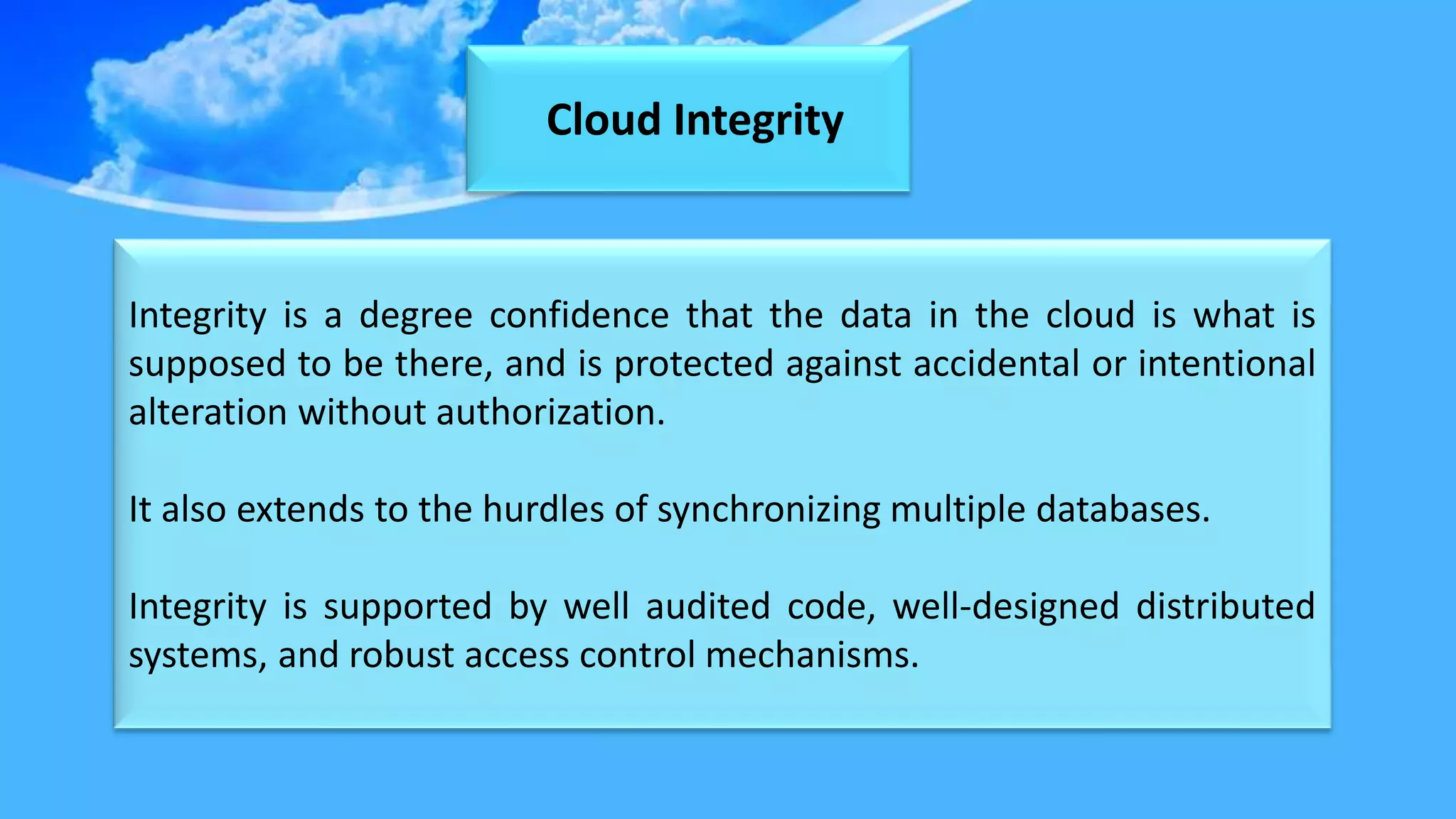 Security in cloud computing | PPTX
