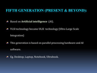 ppt history of computers | PPTX