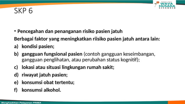 SKP SASARAN KESELAMATAN PASIEN (KOMITE PENINGKATAN MUTU KESELAMATAN ...