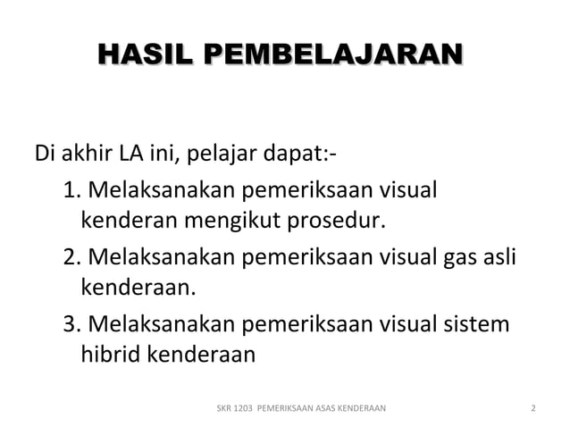 PEMERIKSAAN VISUAL SISTEM HIBRID | PPT