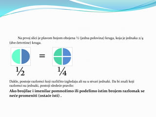 Skracivanje raz lekcija2 5.razred | PPT