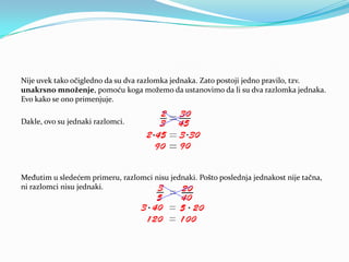Skracivanje raz lekcija2 5.razred | PPT