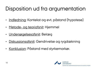 Skriftlig fremstilling 5, argumentation | PPTX