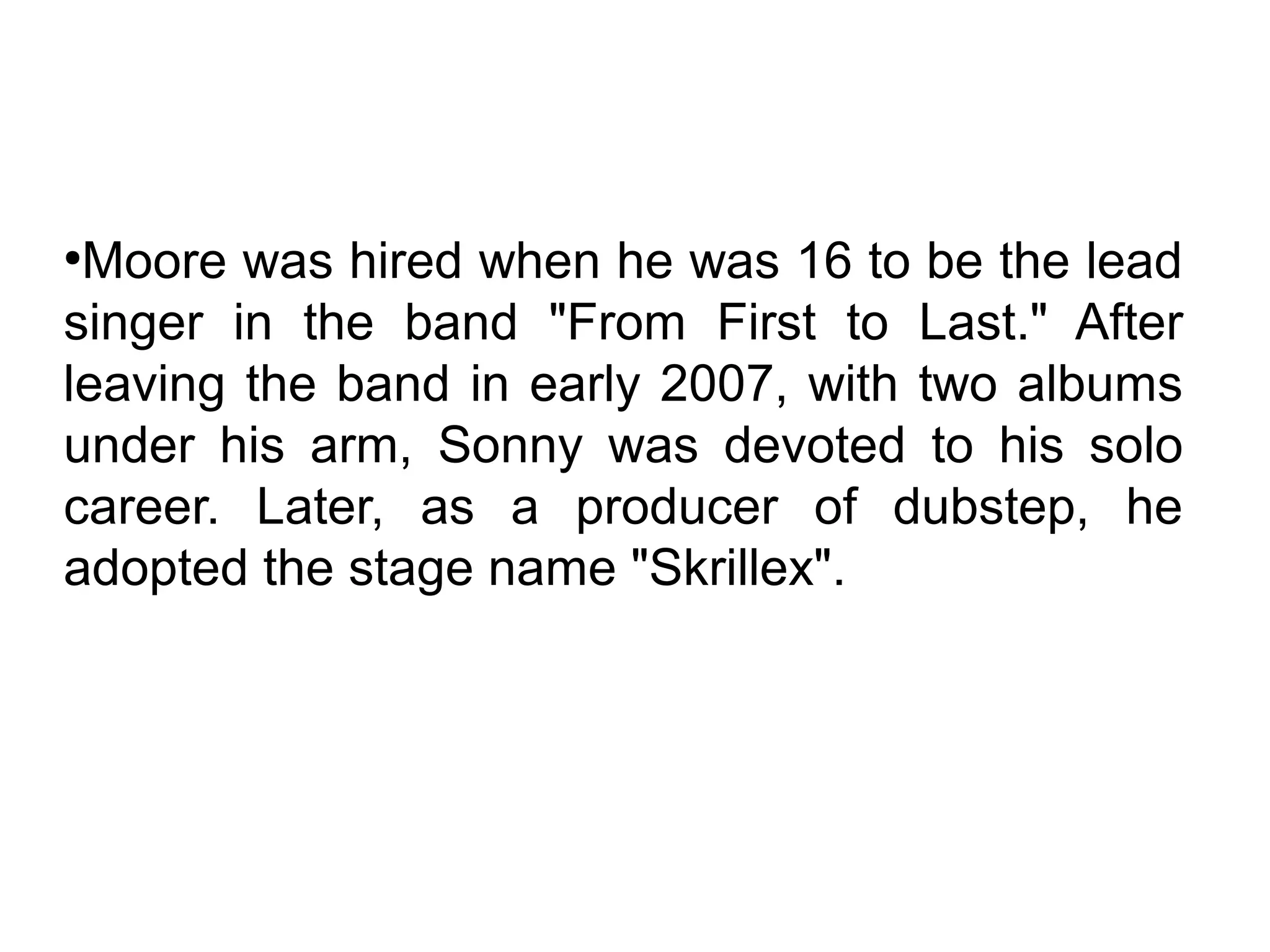 Skrillex biography | ODP
