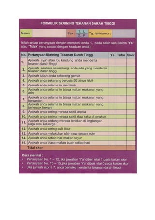 Skrining hipertensi | PDF