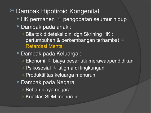 Skrining Hipotiroid Kongenital pada Anak | PPT