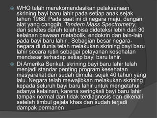 Skrining pada bayi baru lahir | PPTX