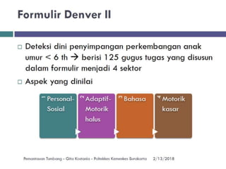 Skrining Perkembangan Anak menggunakan Instrumen DDST | PPTX