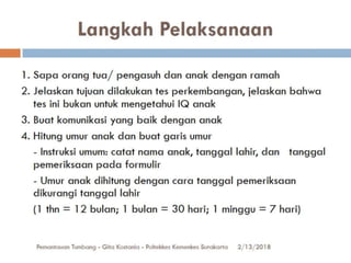 Skrining Perkembangan Anak menggunakan Instrumen DDST | PPTX