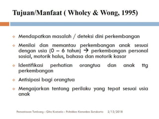 Skrining Perkembangan Anak menggunakan Instrumen DDST | PPTX