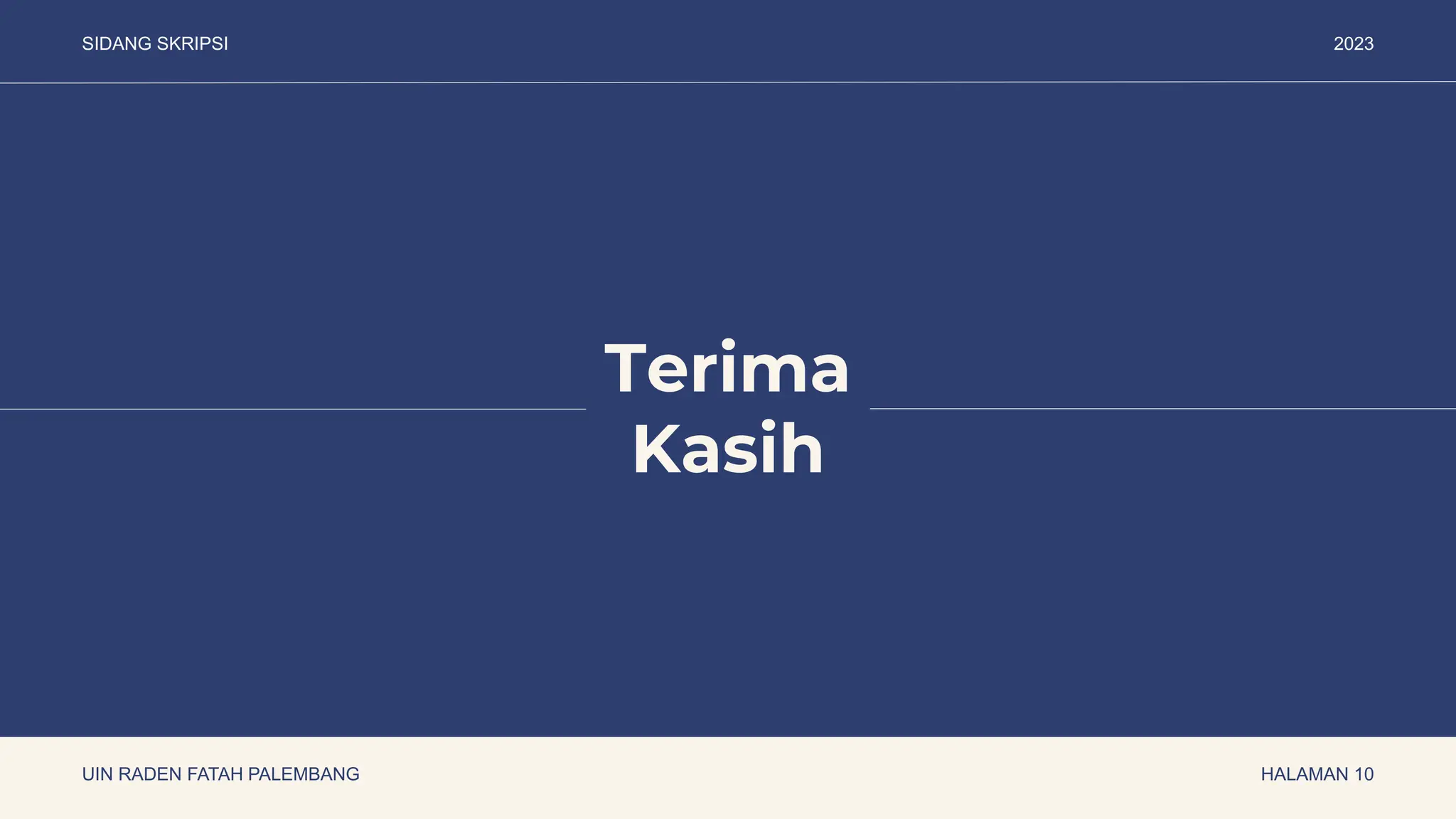 Skripsi contoh power point sidang munaqosyah skripsi | PPTX