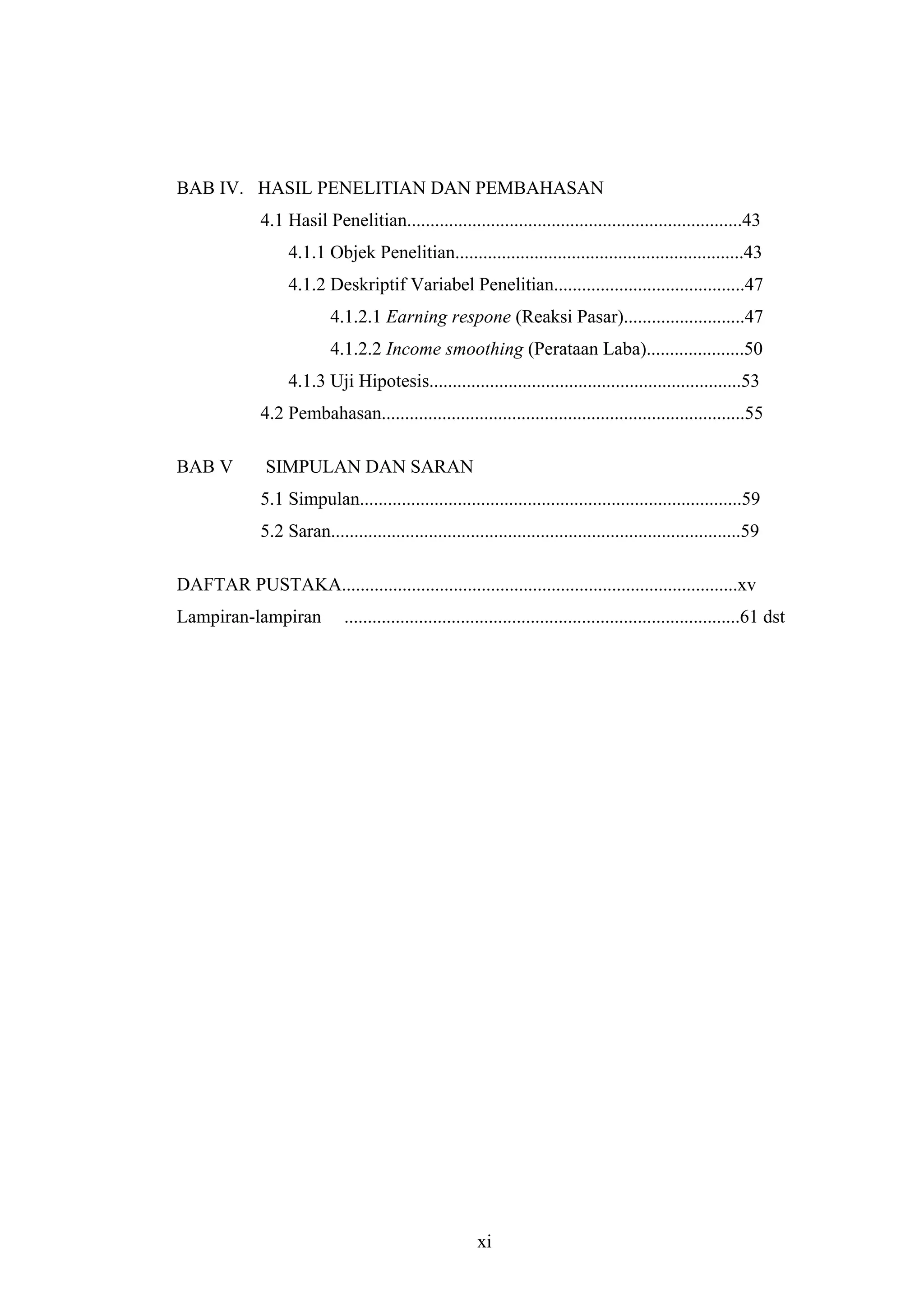 Skripsi akuntansi pengaruh income smoothing (perataan laba) | PDF