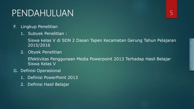 POWERPOINT ELEGAN UNTUK SEMINAR SKRIPSI | PPTX