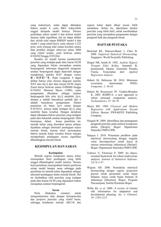 Analisis Komponen Utama Kekar dan Regresi Kekar | PDF