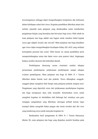 Skripsi tata boga | PDF