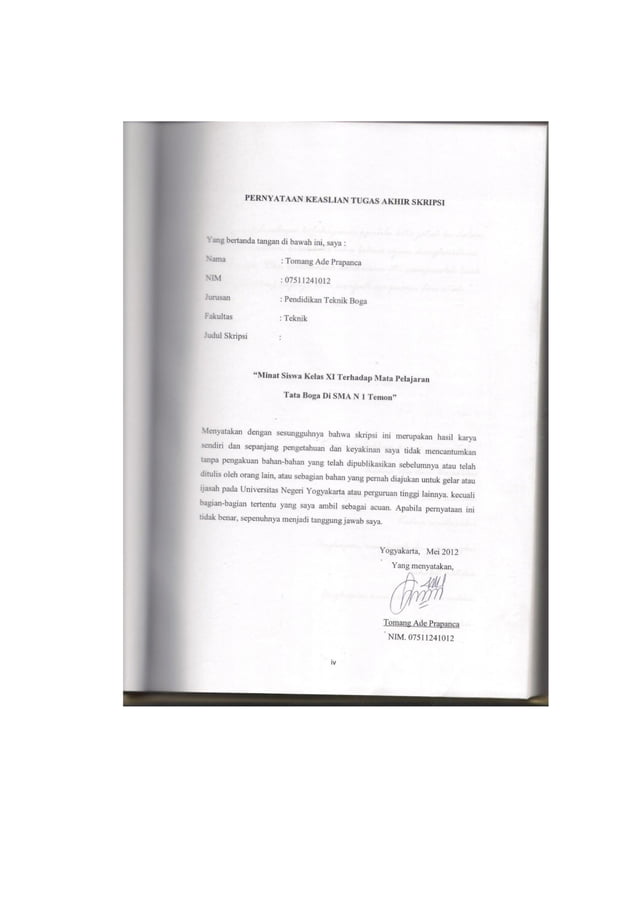 Skripsi tata boga | PDF