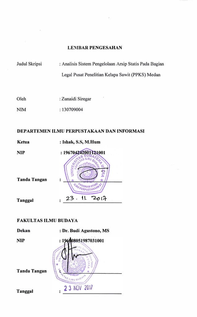 Analisis Sistem Pengelolaan Arsip Statis Pada Bagian Legal Pusat ...