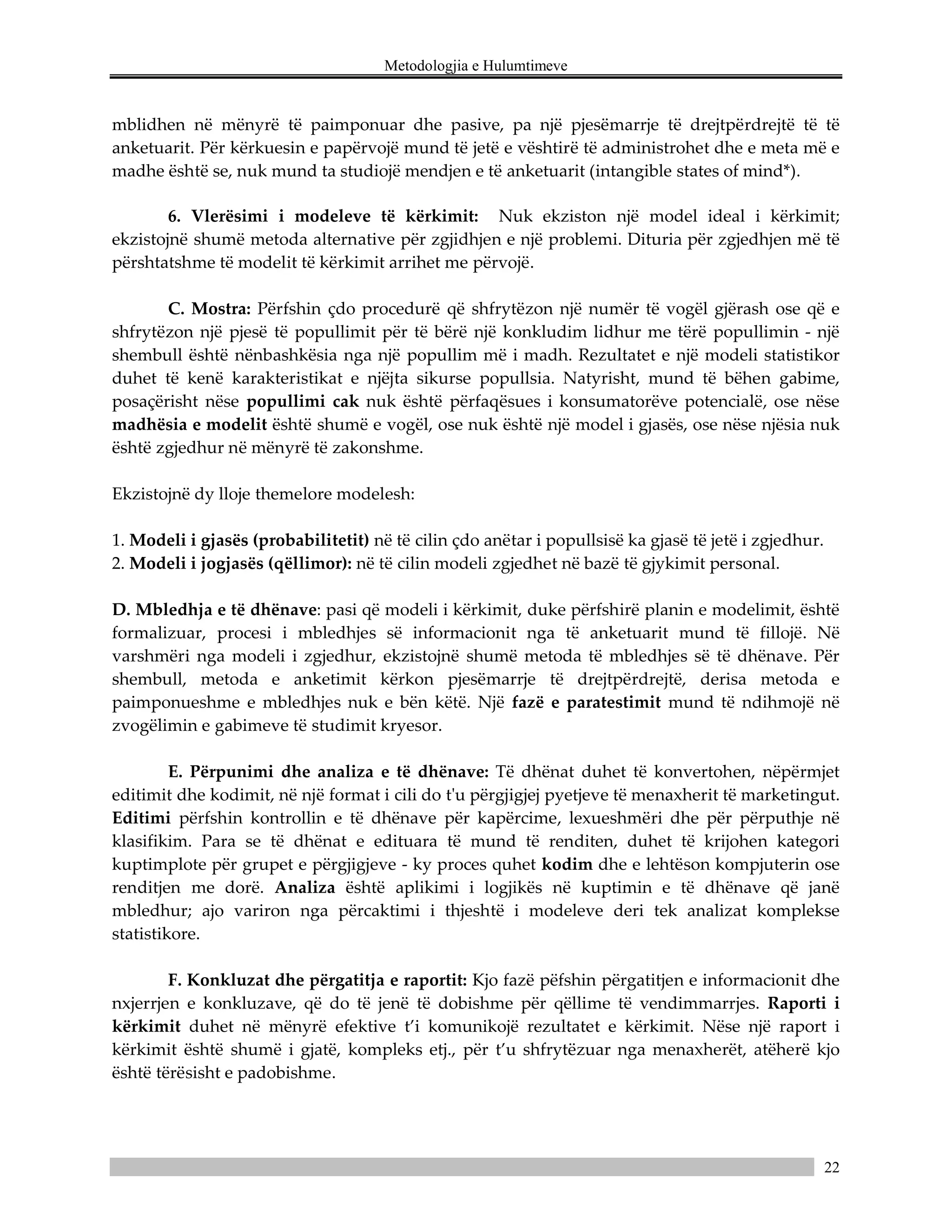 Metodologji e hulumtimeve Skripta Master | PDF