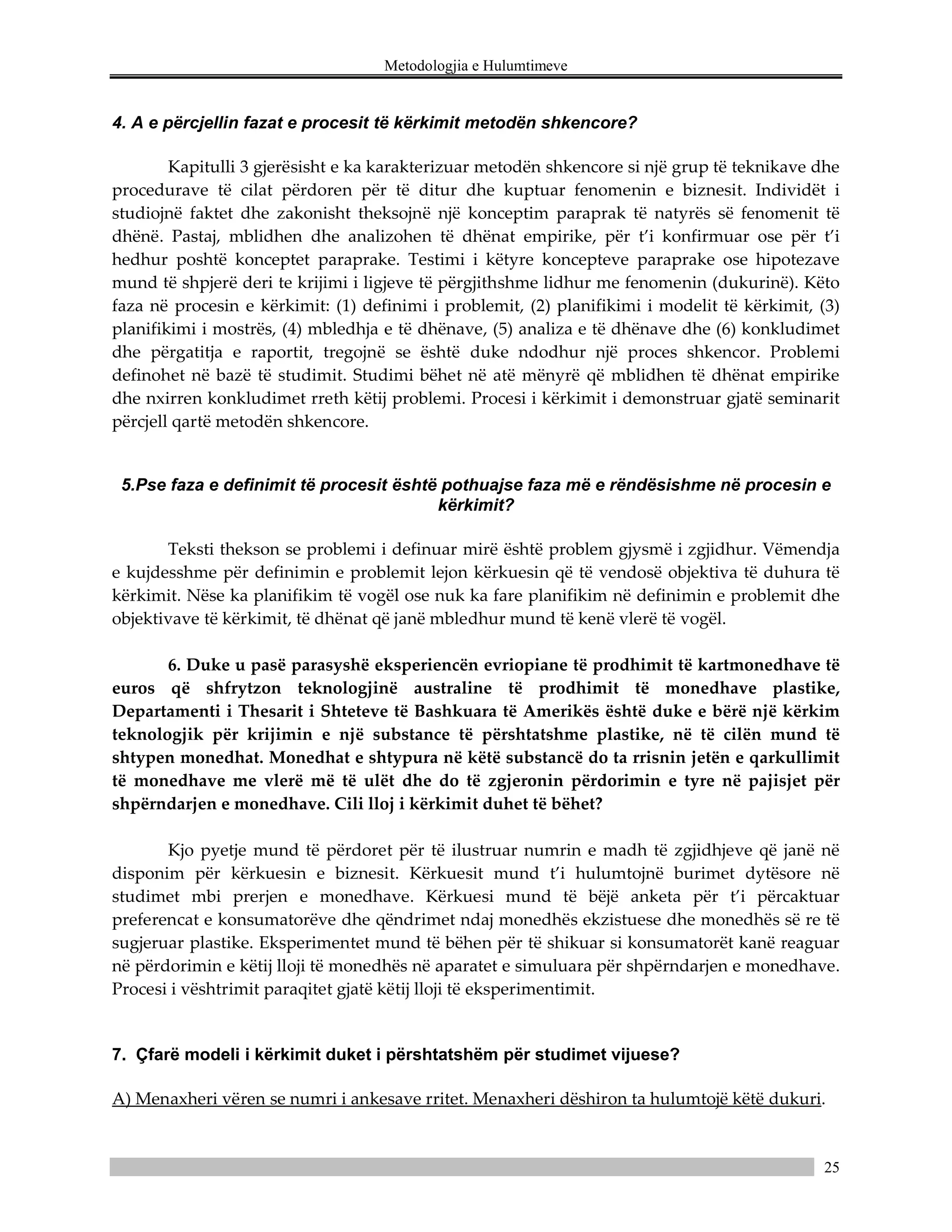 Metodologji e hulumtimeve Skripta Master | PDF