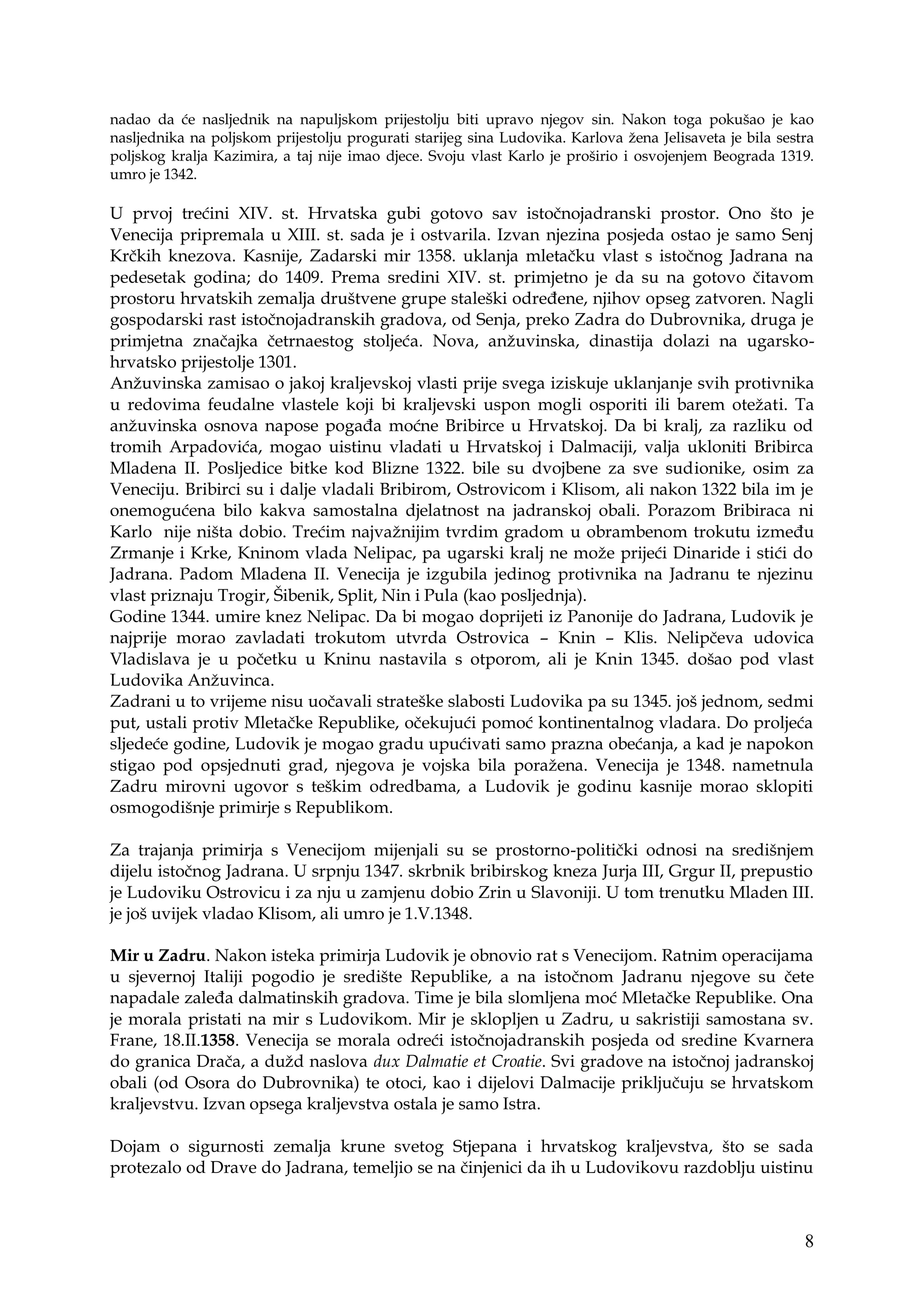 Skripta hrvatska povijest u razvijenom i kasnom sr vijeku | PDF