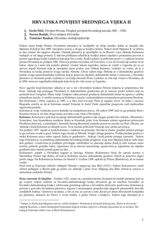 Skripta hrvatska povijest u razvijenom i kasnom sr vijeku | PDF