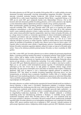 Skripta hrvatska povijest u xix stoljecu | PDF