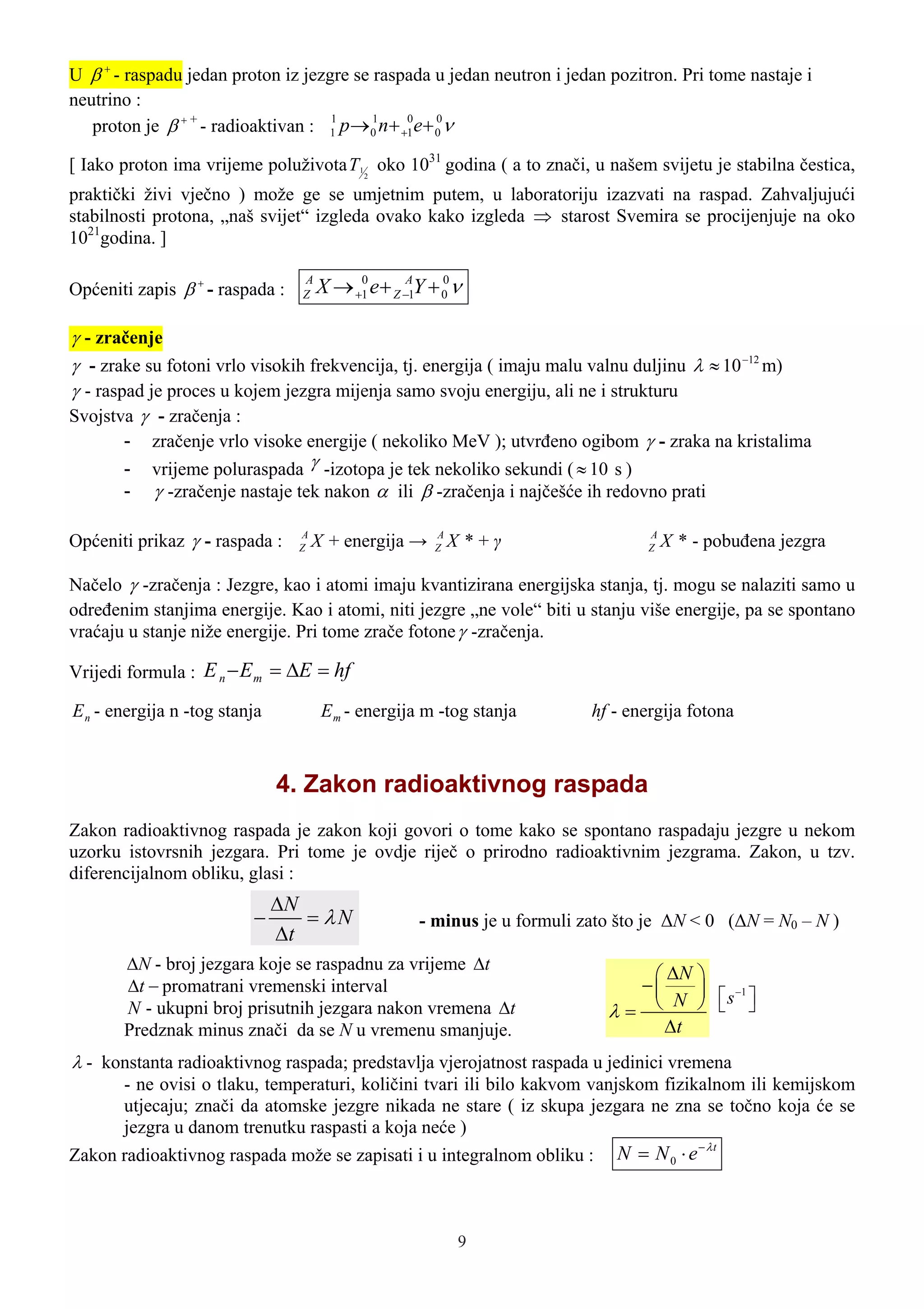 Skripta nuklearna fizika | PDF