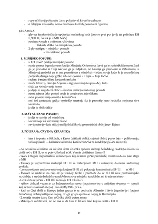 Skripta opci pregled mikenske civilizacije | PDF