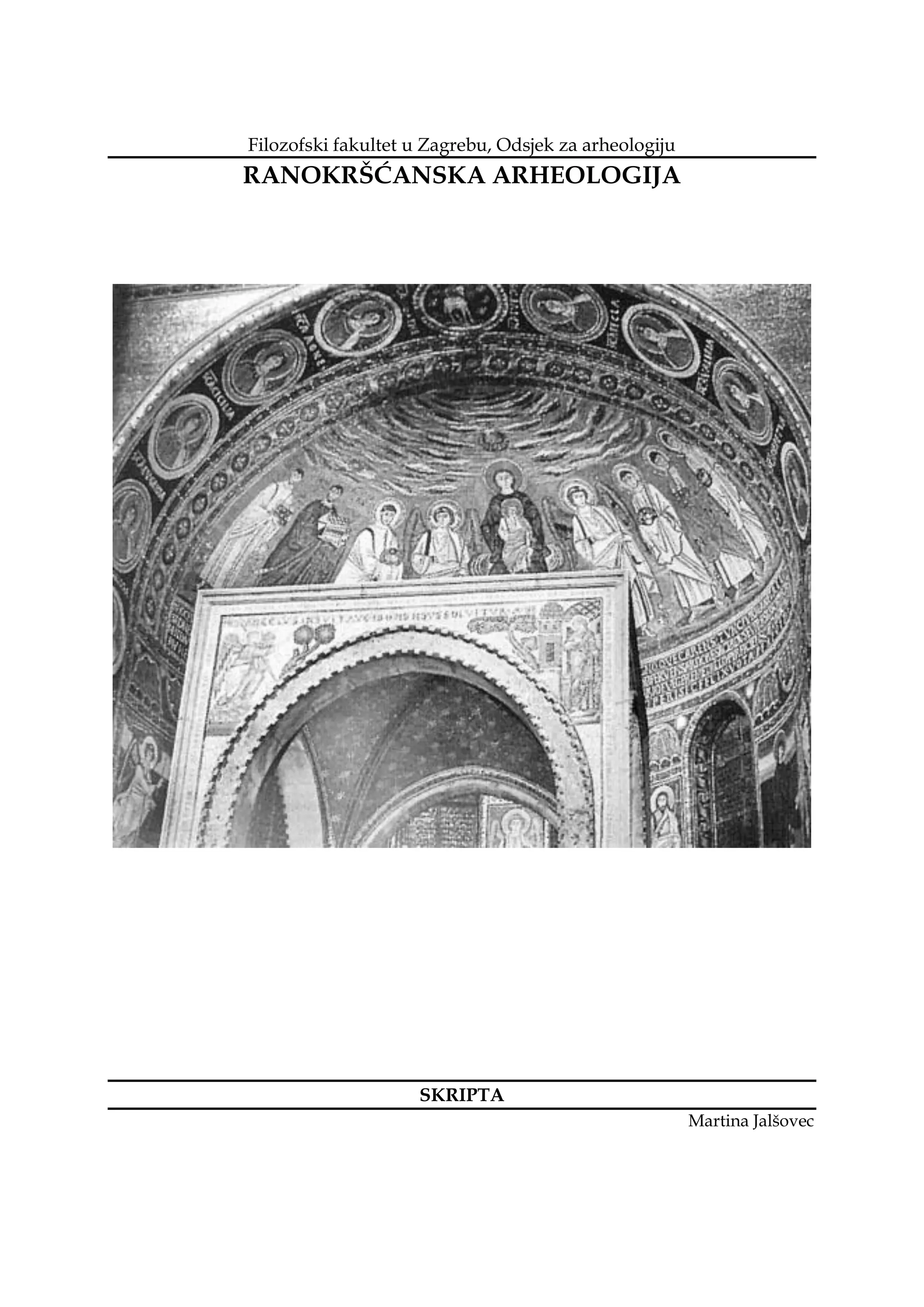 Skripta ranokrscanska arheologija | PDF