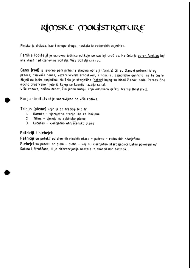 Skripta rimske magistrature | PDF