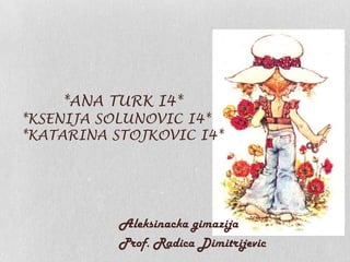 Skrivenosemenice- Ana Turk- Aleksinac | PPTX