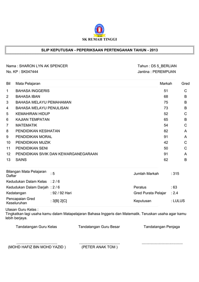 Sk rumah tinggi | PDF