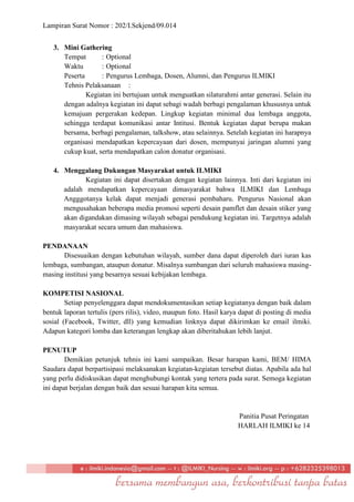 Sk sekjen usulan kegiatan hut ilmiki | PDF