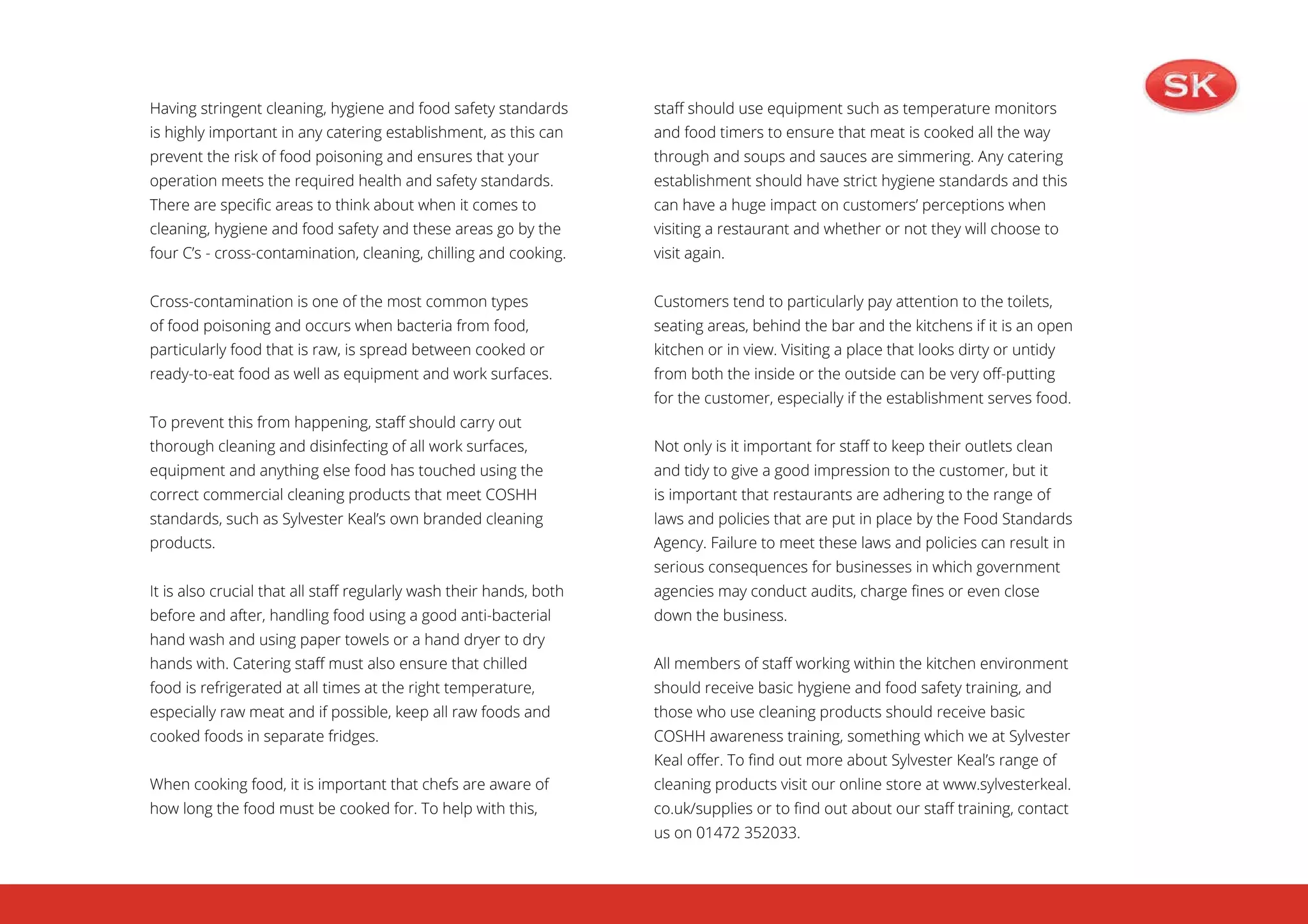 Cleaning, Hygiene and Food Safety | PDF