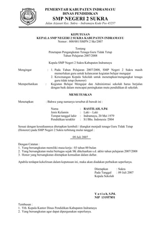 CONTOH SK | DOCX