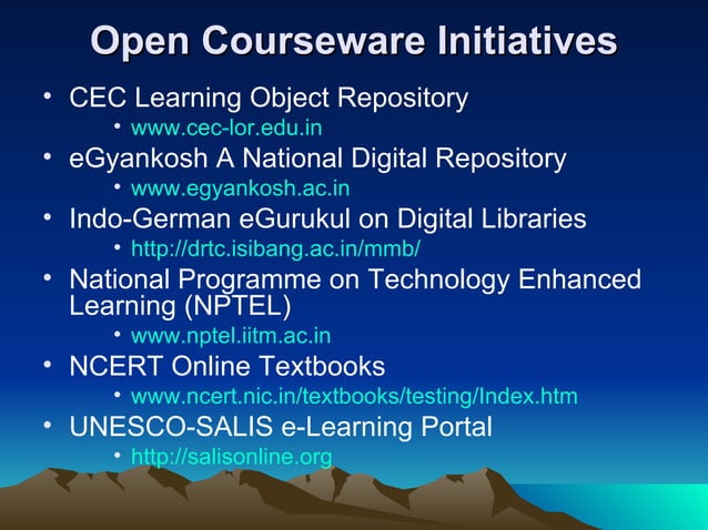 Digital Libraries: the process, initiatives and developmental issues in ...