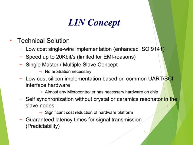 LIN protocol description | PPT | Internet of Things | Internet