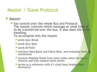 LIN protocol description | PPT